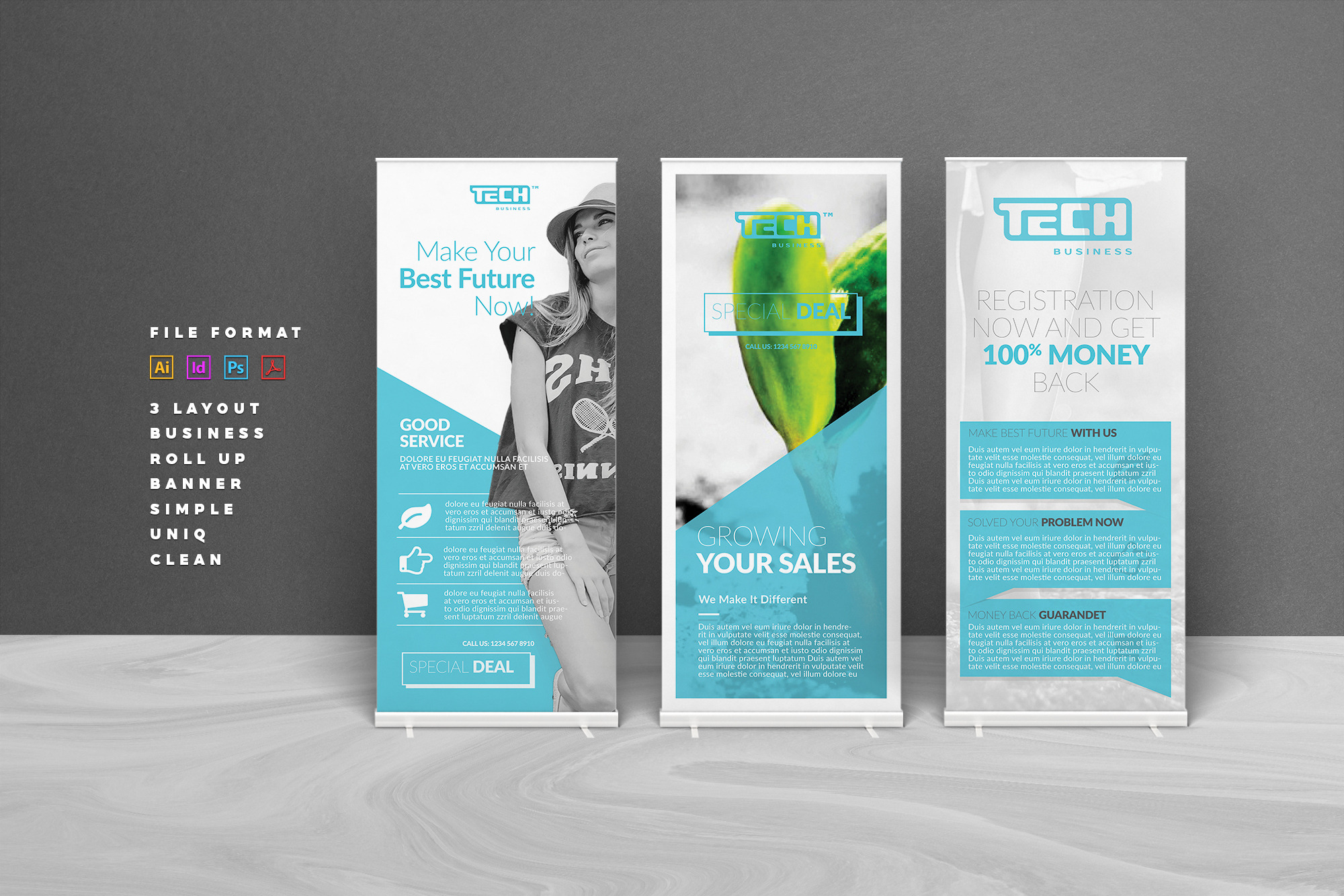 Business Banner, a Flyer Template by AlfianBrand