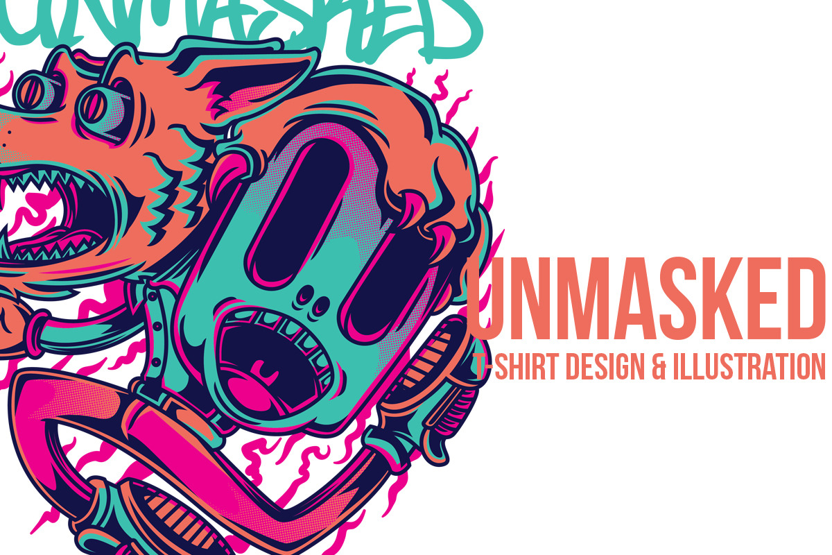 Unmasked Illustration, an Illustration by badsyxn