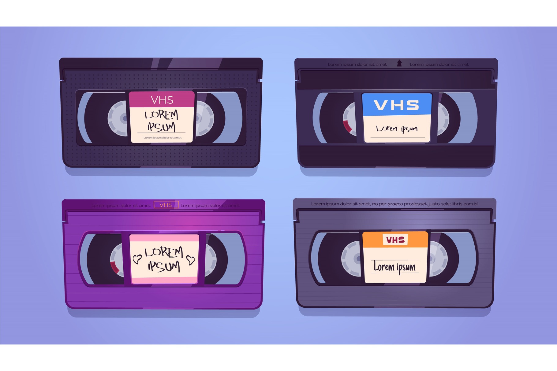 VHS cassettes, old tapes for video, an Object Graphic by art PVP - market