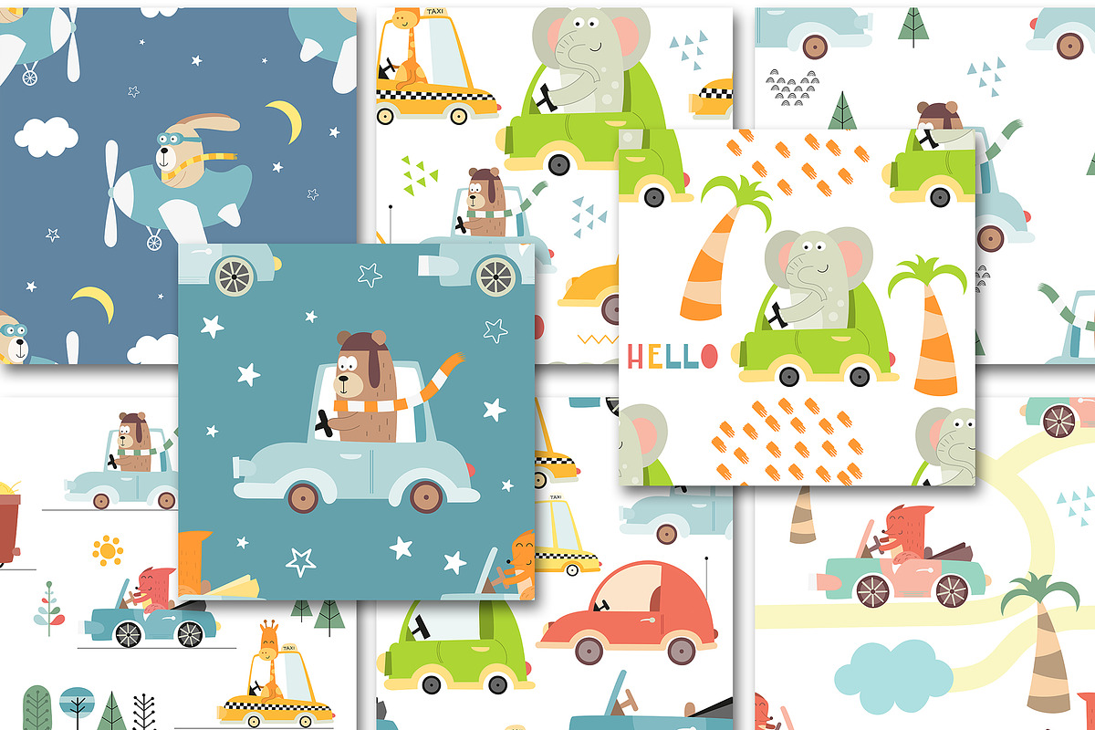 Big Kids Bundle Graphic & Patterns, an Animal Illustration by Nursery ...