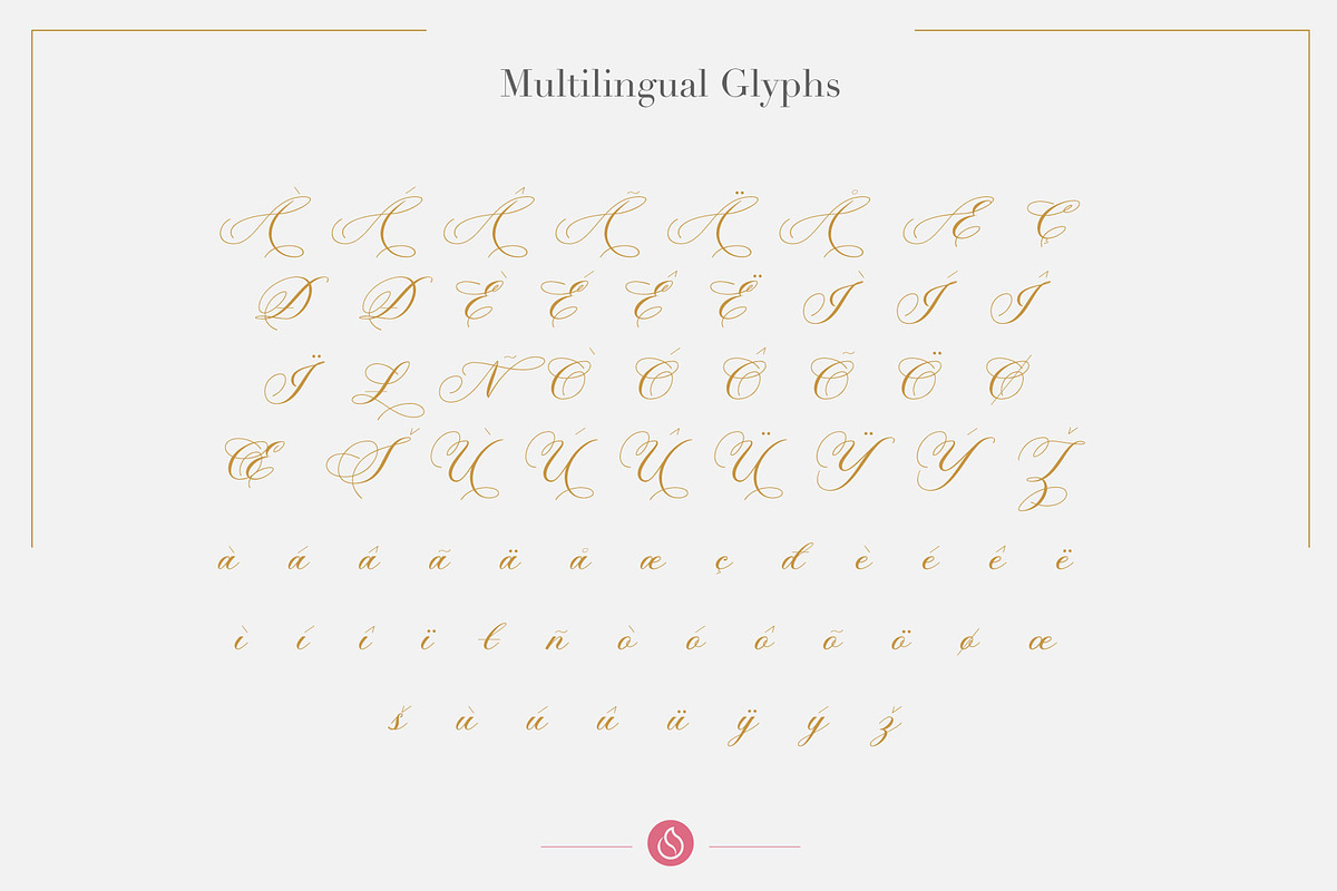 Flourishing Script Invitations Font