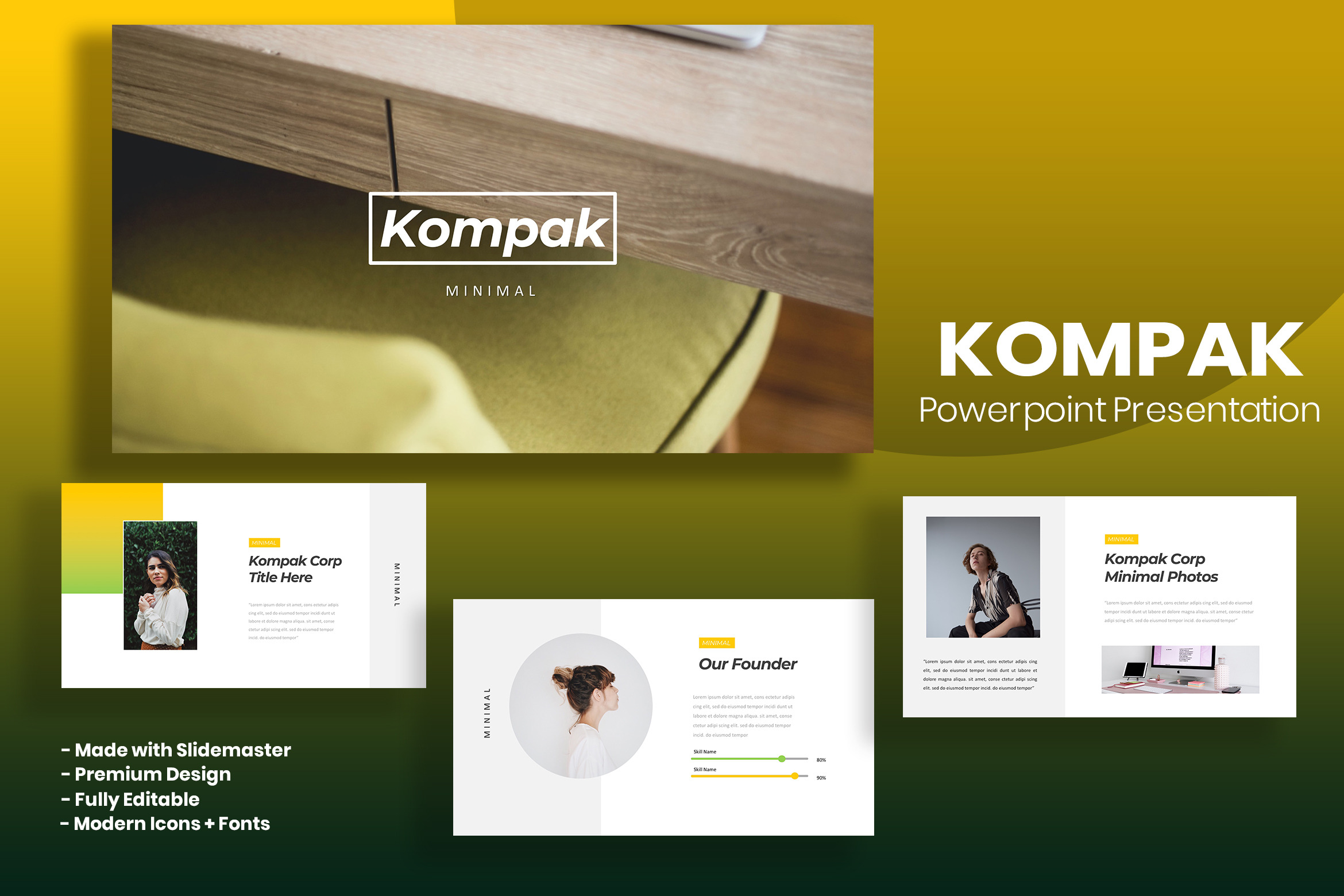 Kompak - Powerpoint Template, a Presentation Template by AQR Studio