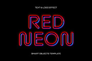 Neon Text & Logo Effect, a Mockup by Design Squad