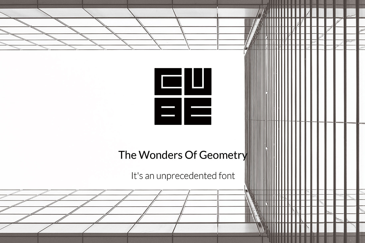 Cube-Font, a Font by LYB-Design | Creative Market