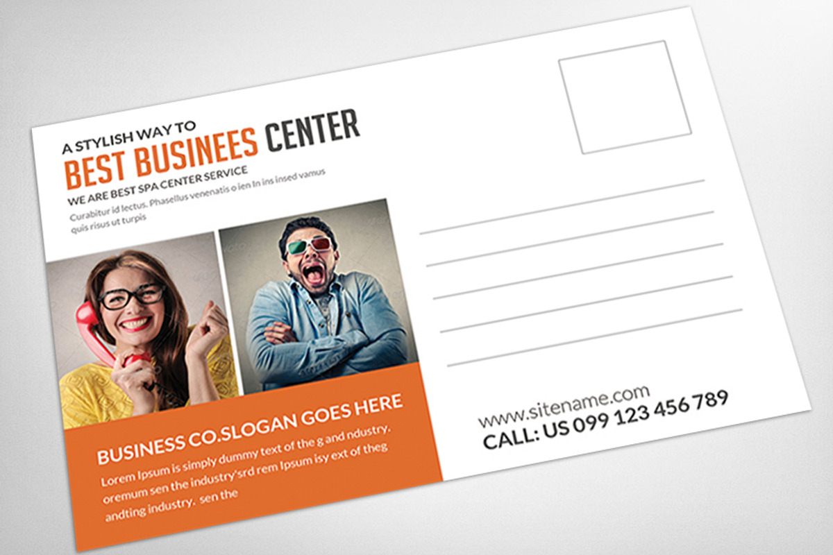 Marketing Postcard Template, a Card Template by AfzaalGraphics