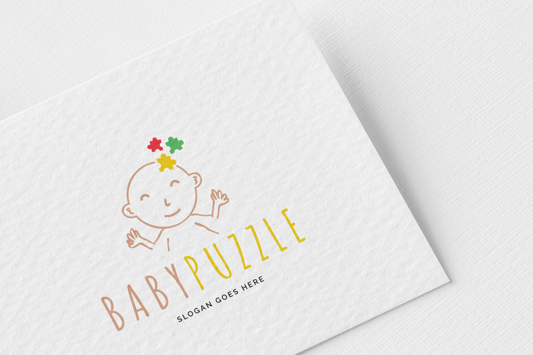 Baby Puzzle Logo Template | Branding & Logo Templates ~ Creative Market
