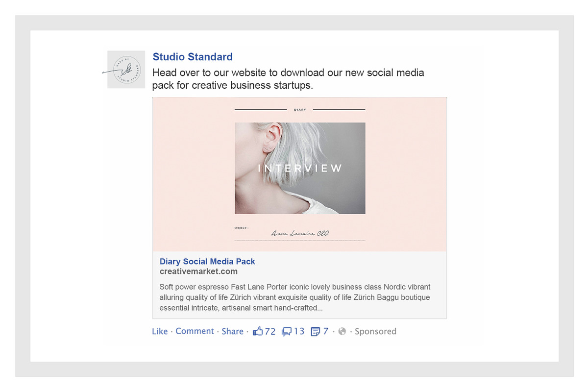 Diary Social Media Pack, a Social Media Template by Studio Standard ...