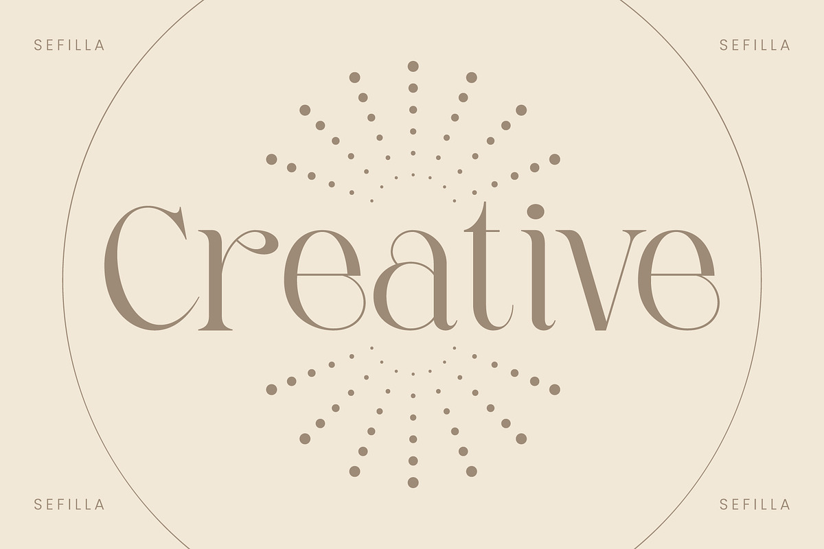 Sefilla | Modern Stylistic serif, a Serif Font by roomspace creative lab