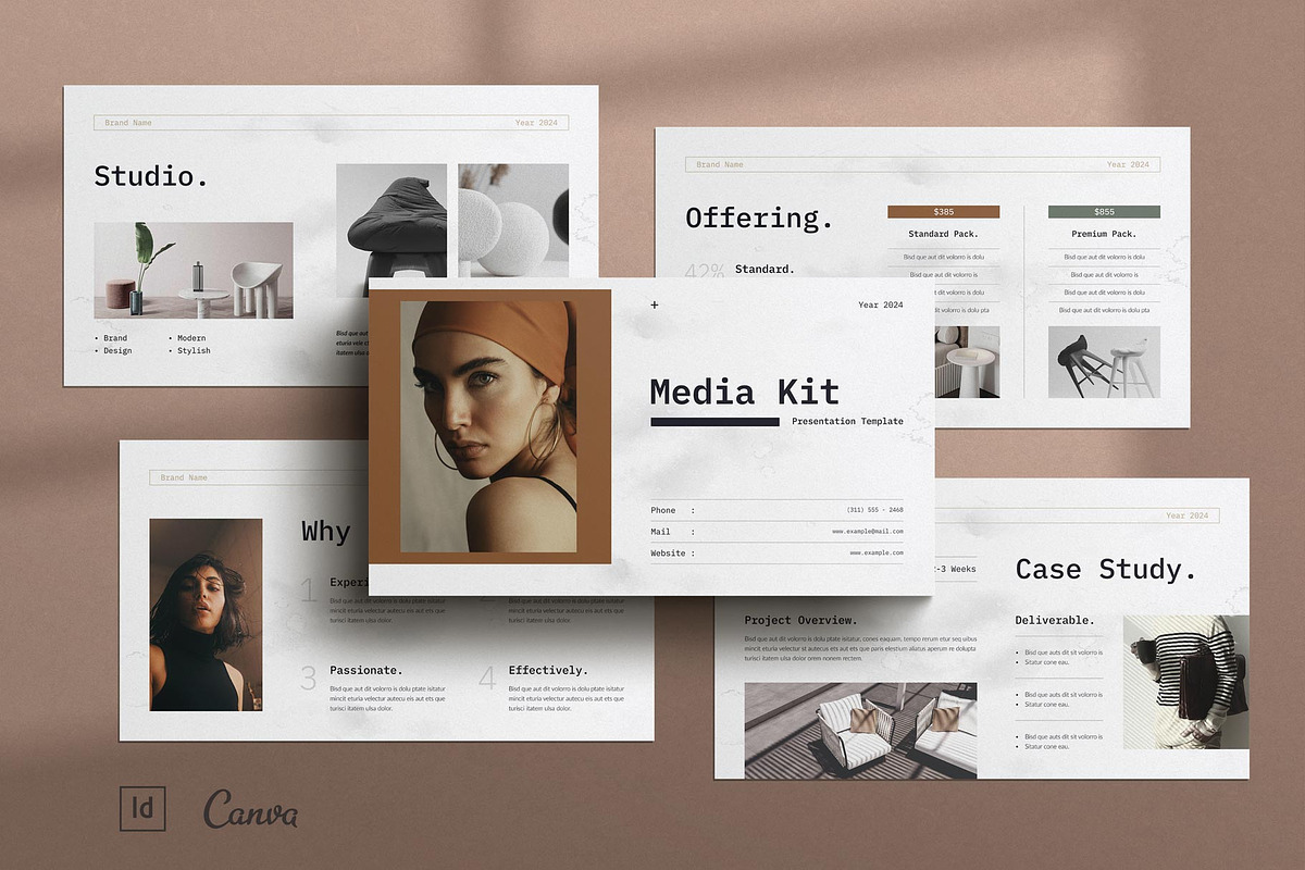 Media Kit Template Presentation, a Presentation Template by TemplatesForest