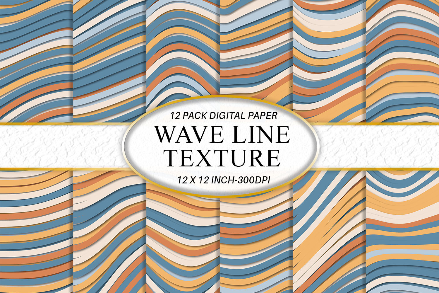 Digital paper wave line texture | Textures ~ Creative Market