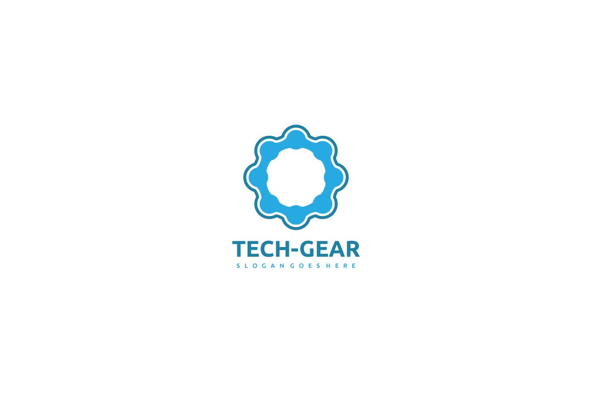 Tech Gear Logo, a Branding & Logo Template by 3ab2ou