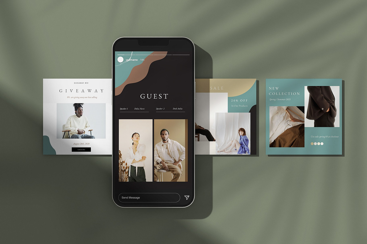 CANVA | Camo Instagram Template, a Social Media Template by Dens ...