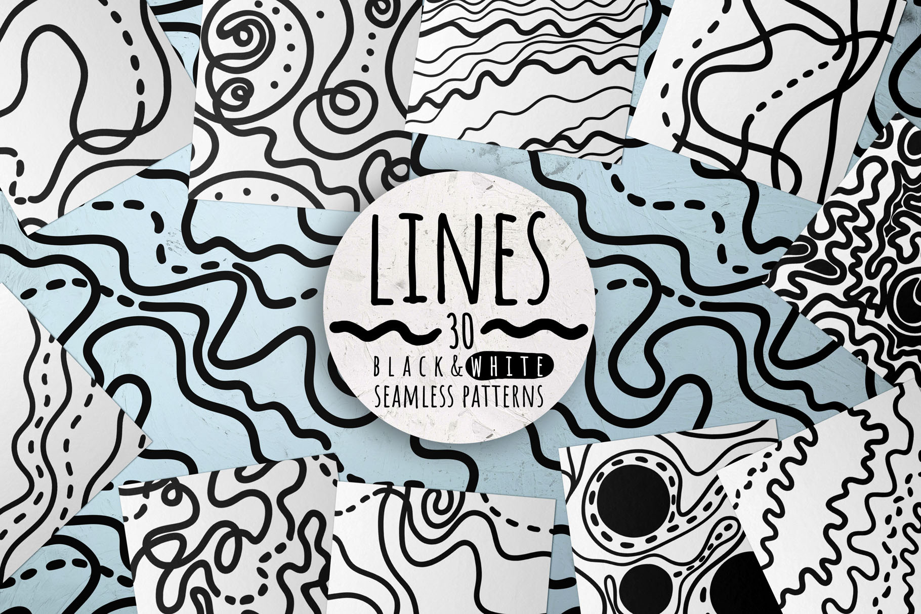 LINES, abstract seamless patterns, a Pattern Graphic by pineart