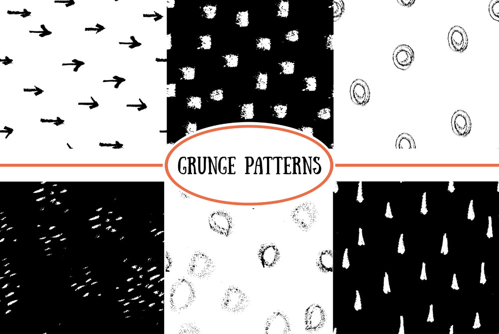 Set of seamless grunge patterns, a Pattern Graphic by Alenkakarabanova