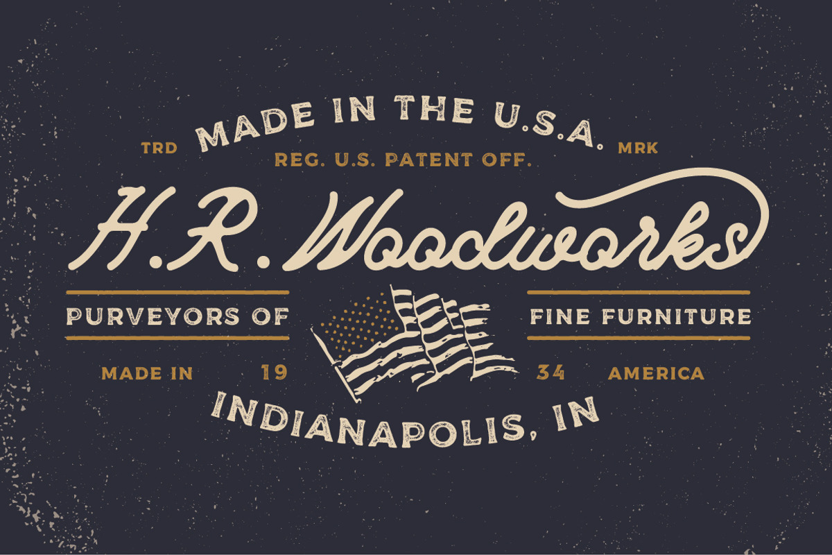 10 Vintage Americana Logos, a Branding & Logo Template by Chad Alan ...