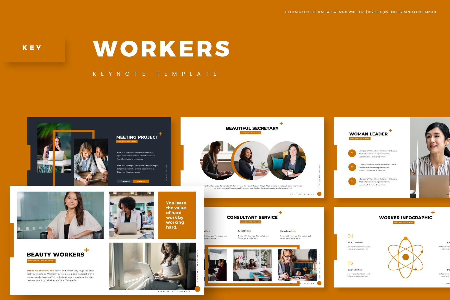 Workers - Keynote Template, a Presentation Template by AQR Studio