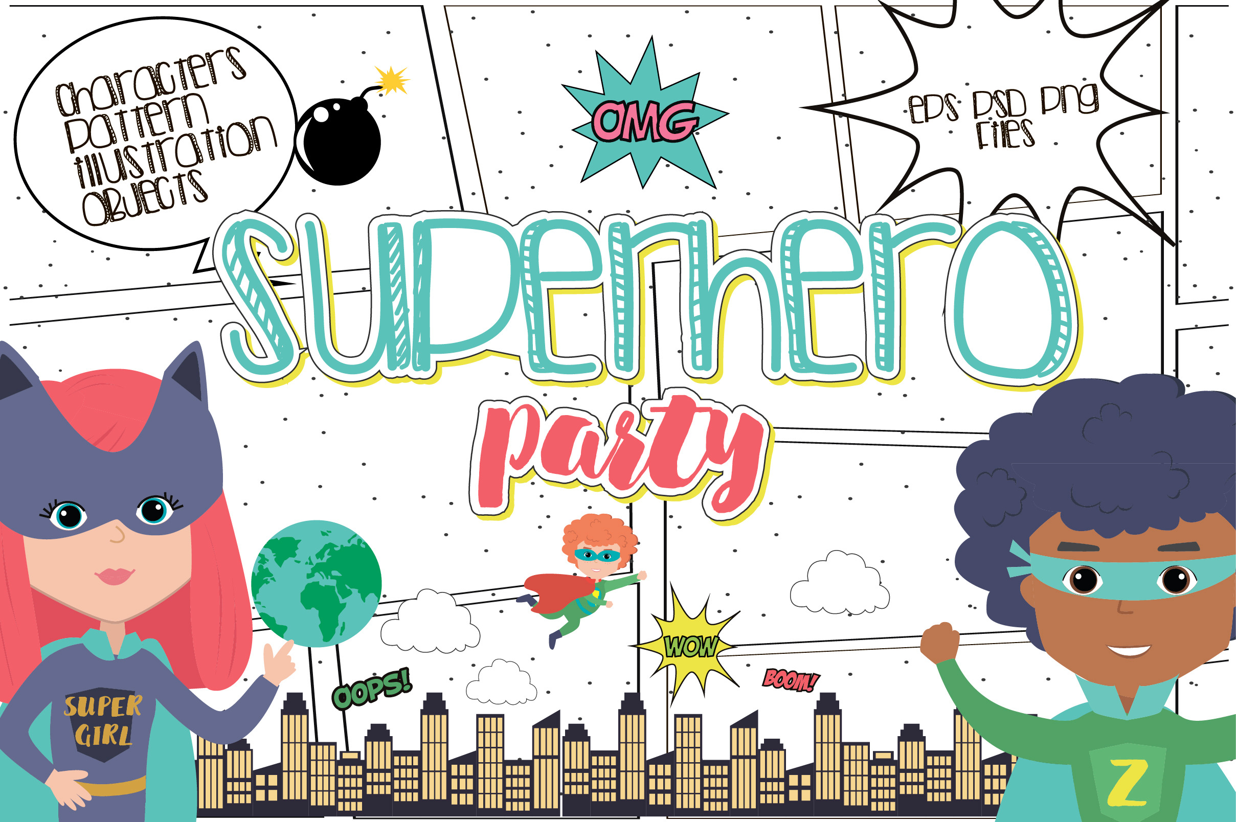 Superhero kit, an Illustration by Mio Buono