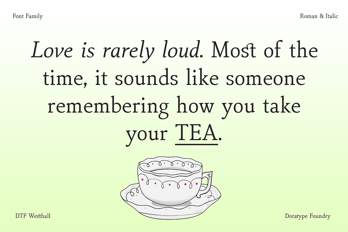 DTF Westhall, a Serif Font by Dora Typefoundry