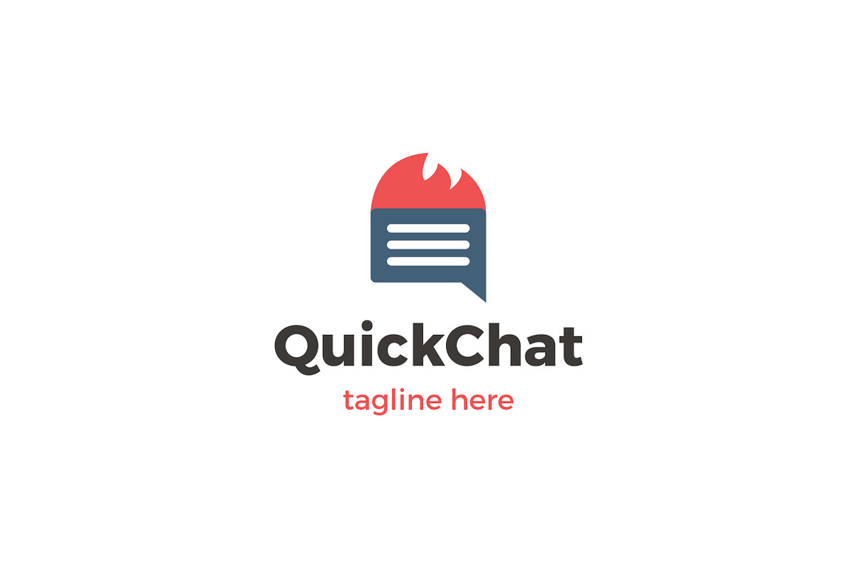 Quick Chat Logo, a Branding & Logo Template by RocketArt
