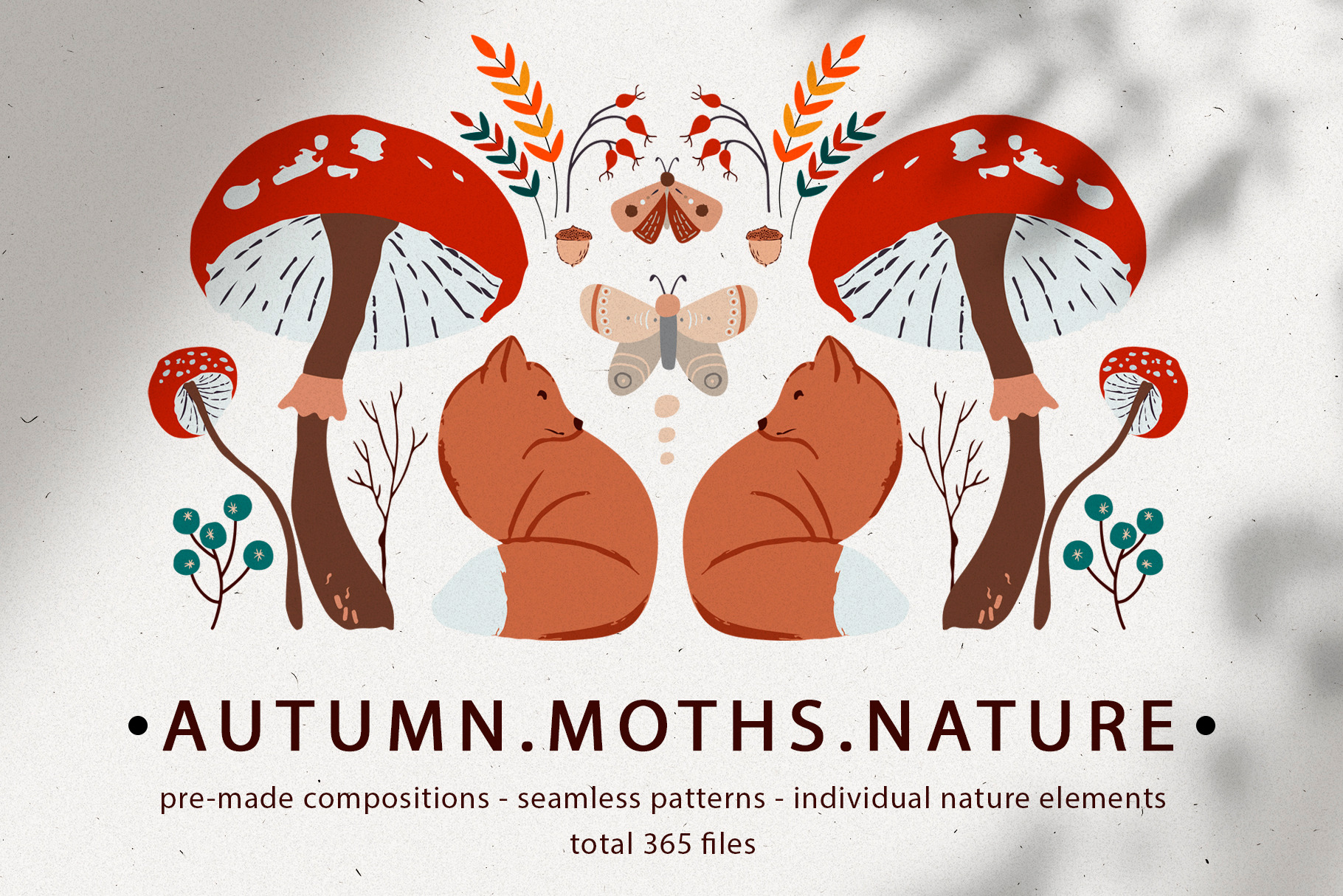 Autumn.Moths.Nature, an Object Graphic by Vera Suleimanova