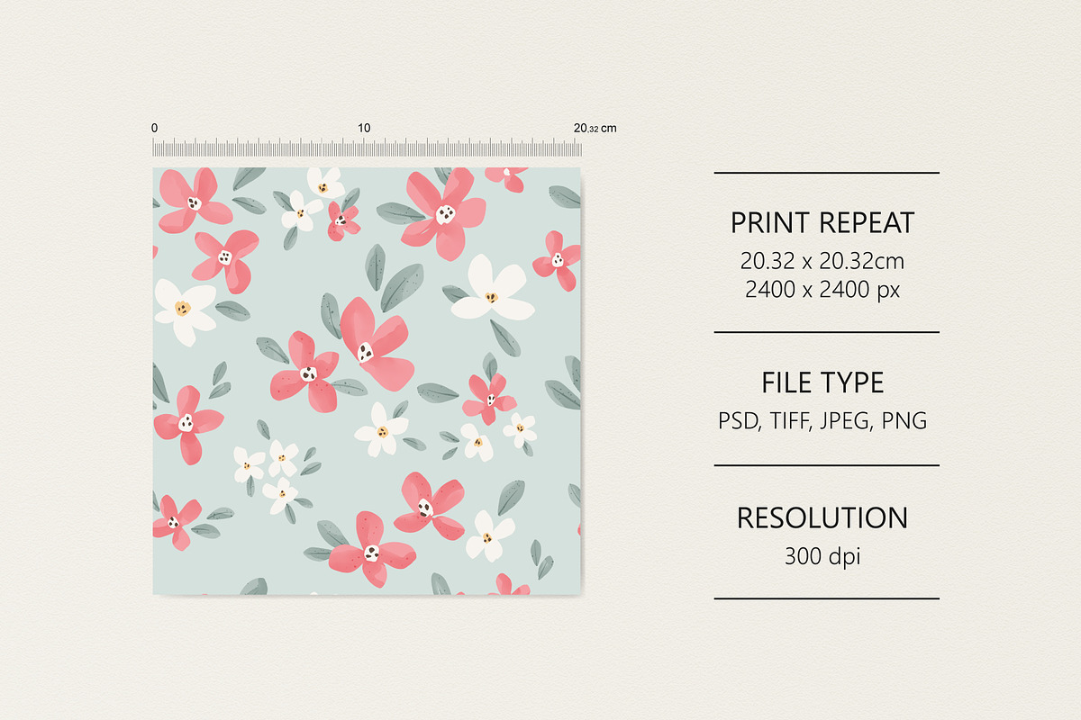 Meadow flowers design