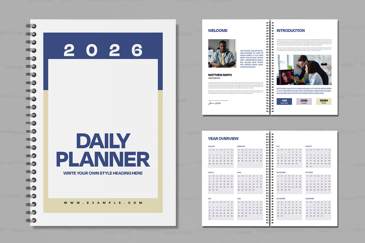 Modern Daily Planner 2026 Template