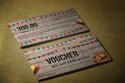 Fast food Gift Voucher, a Card Template by Konakchiev