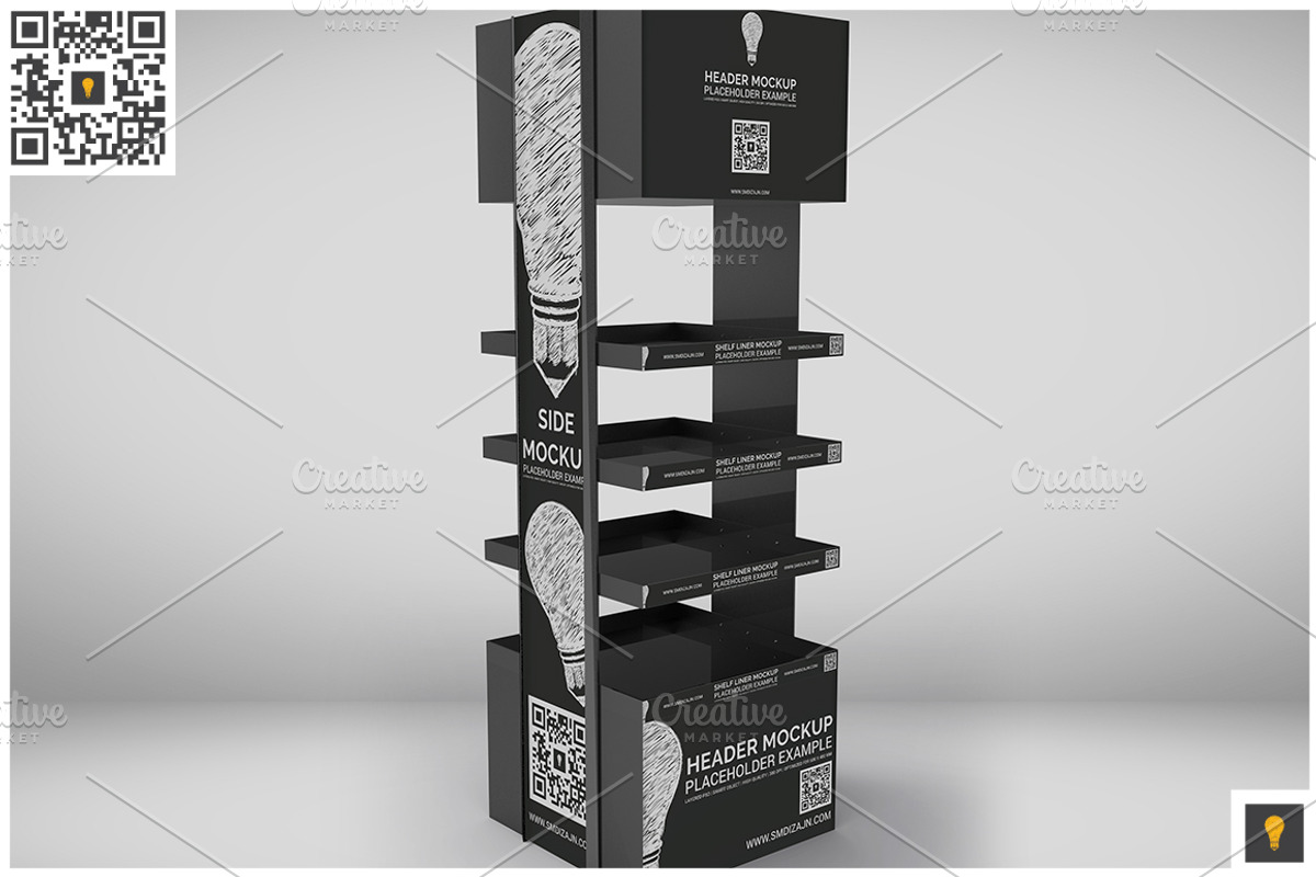 Promotional Store Shelf Stand Mockup, a Product Mockup by Shocky Design ...