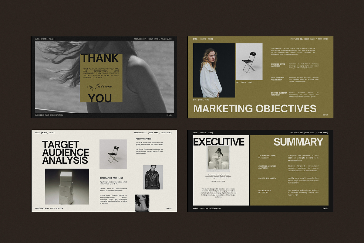 Marketing Plan Presentation Template | Amare Creative