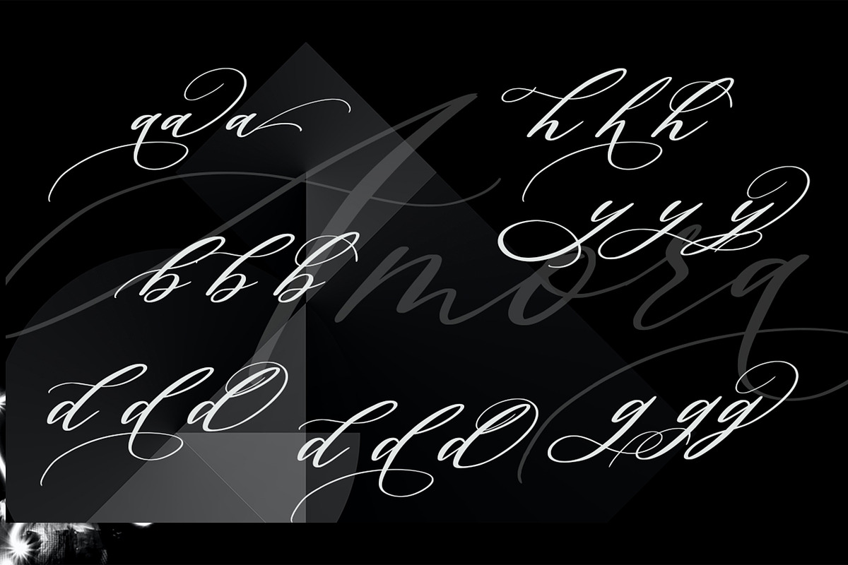 Amora Calligraphy Font, a Script Font by Analogous | amora brush font, amora font, amora in ...