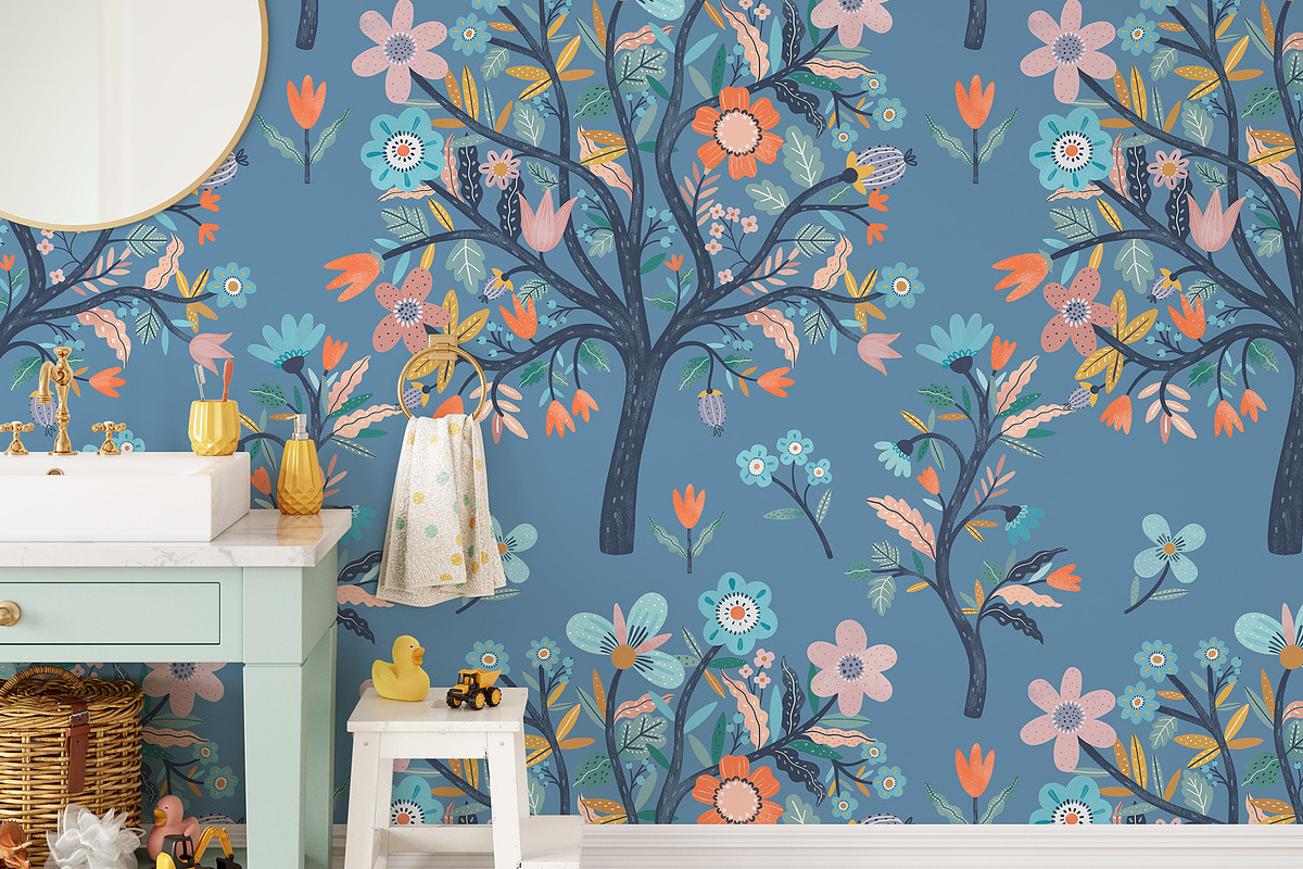 Summer mood. Family tree & Patterns, a Decorative Illustration by ...