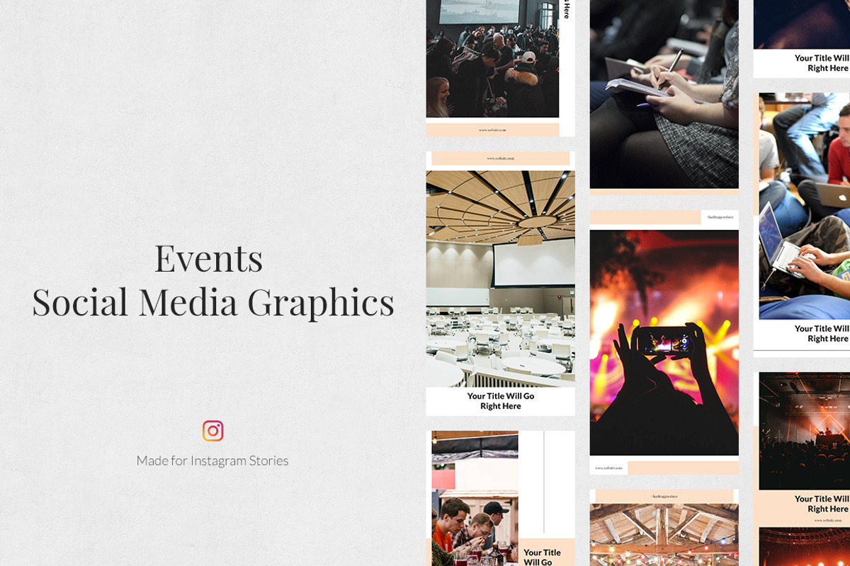 Events Instagram Stories, a Social Media Template by Social Corner Graphics