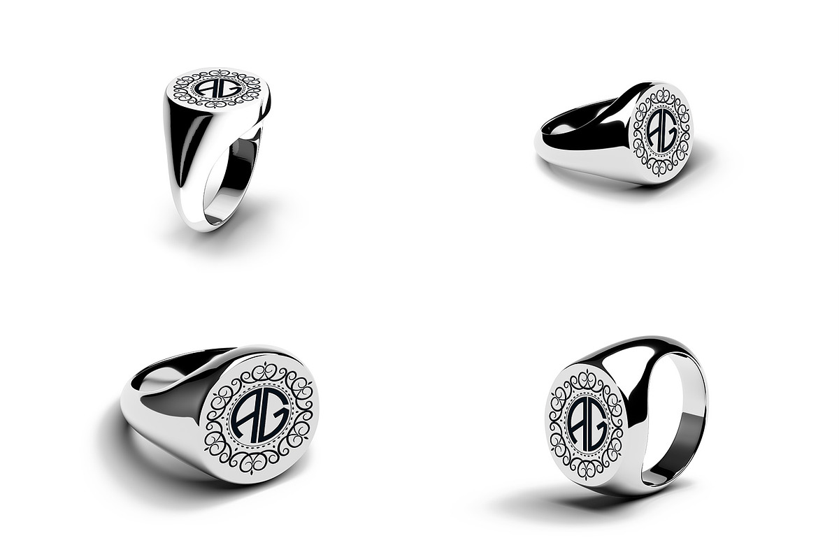 Signet Ring Logo Mockup, a Pens & Pencil Mockup by Illusiongraphic