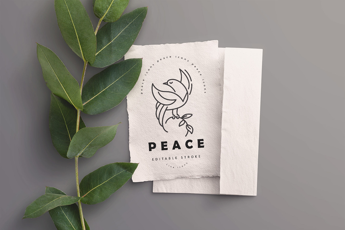 Peace & charity logos & icons, an Icon by Merfin