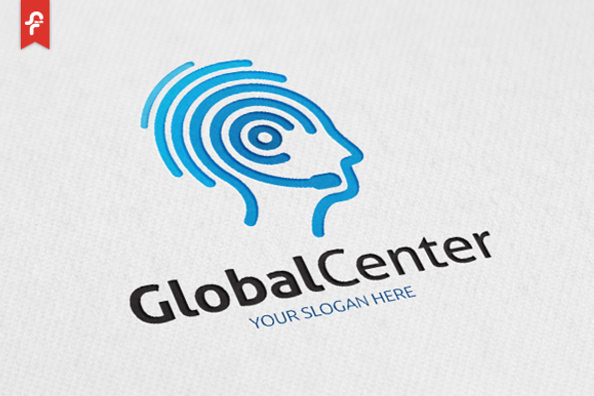 Global Center Logo, a Branding & Logo Template by ft.studio