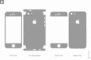 iPhone 5C (2013)Skin Template Vector, an Illustration by VecRas