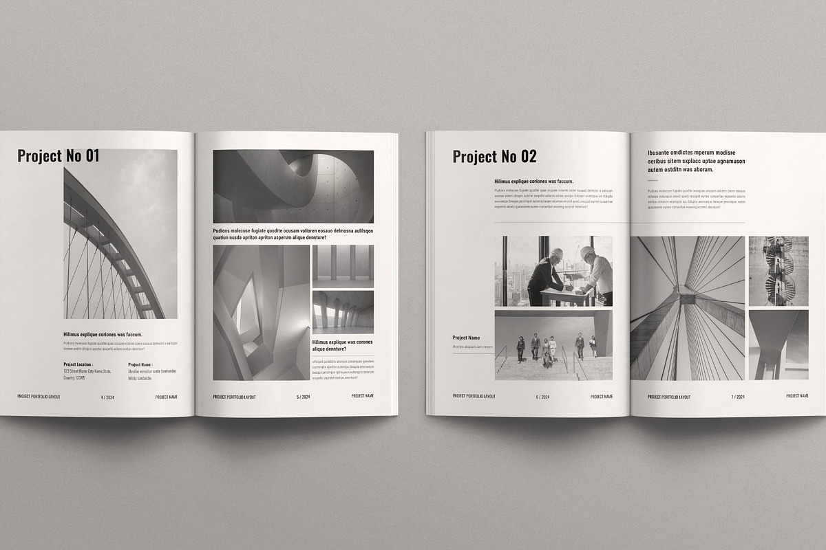 Project Portfolio Template, a Brochure Template by TemplatesForest