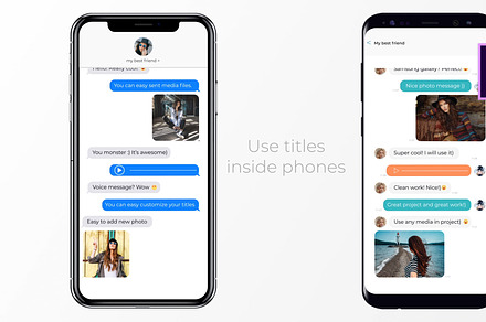 iOS and Android Messages, a Templates & Theme by mdlabdesign