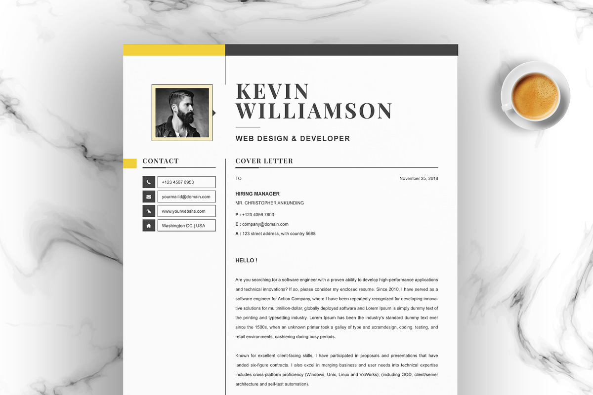 Professional 3 Page Resume Template, a Resume Template by ResumeInventor