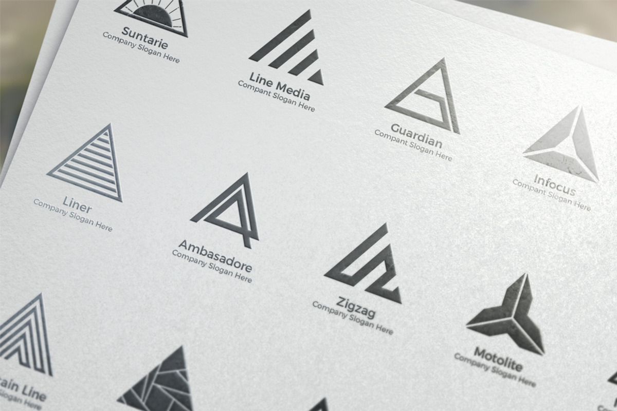 Triangle Creative Premade Logos, a Branding & Logo Template by Artha Desain