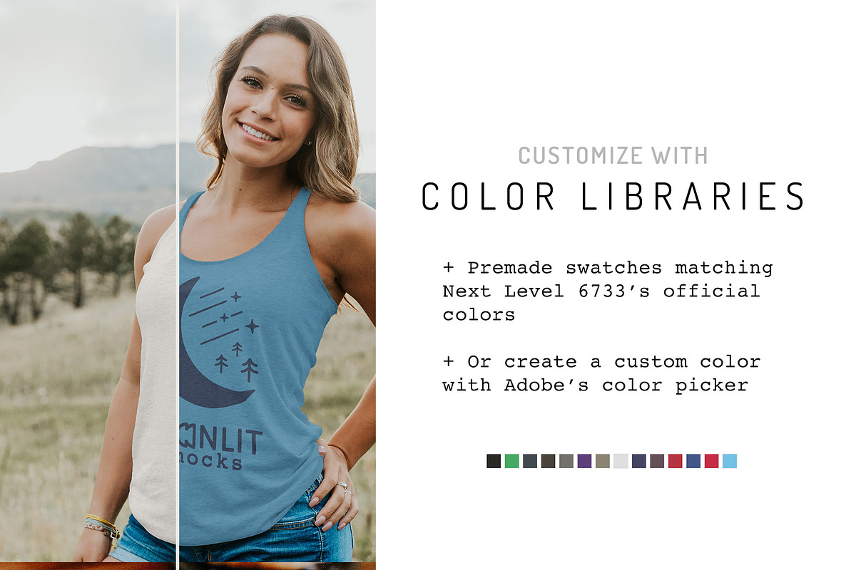 Next Level 6733 Ladies Tank Mockup