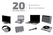 Electronic Objects, a Technology Illustration by Andres Moncayo ...