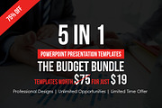 5 In 1 Budget Powerpoint Bundle, a Presentation Template by Creative Slides