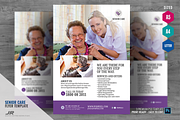 Senior Health Care Flyer, a Flyer Template by PSDPixel