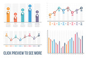 Bar and Line Charts | Graphics ~ Creative Market