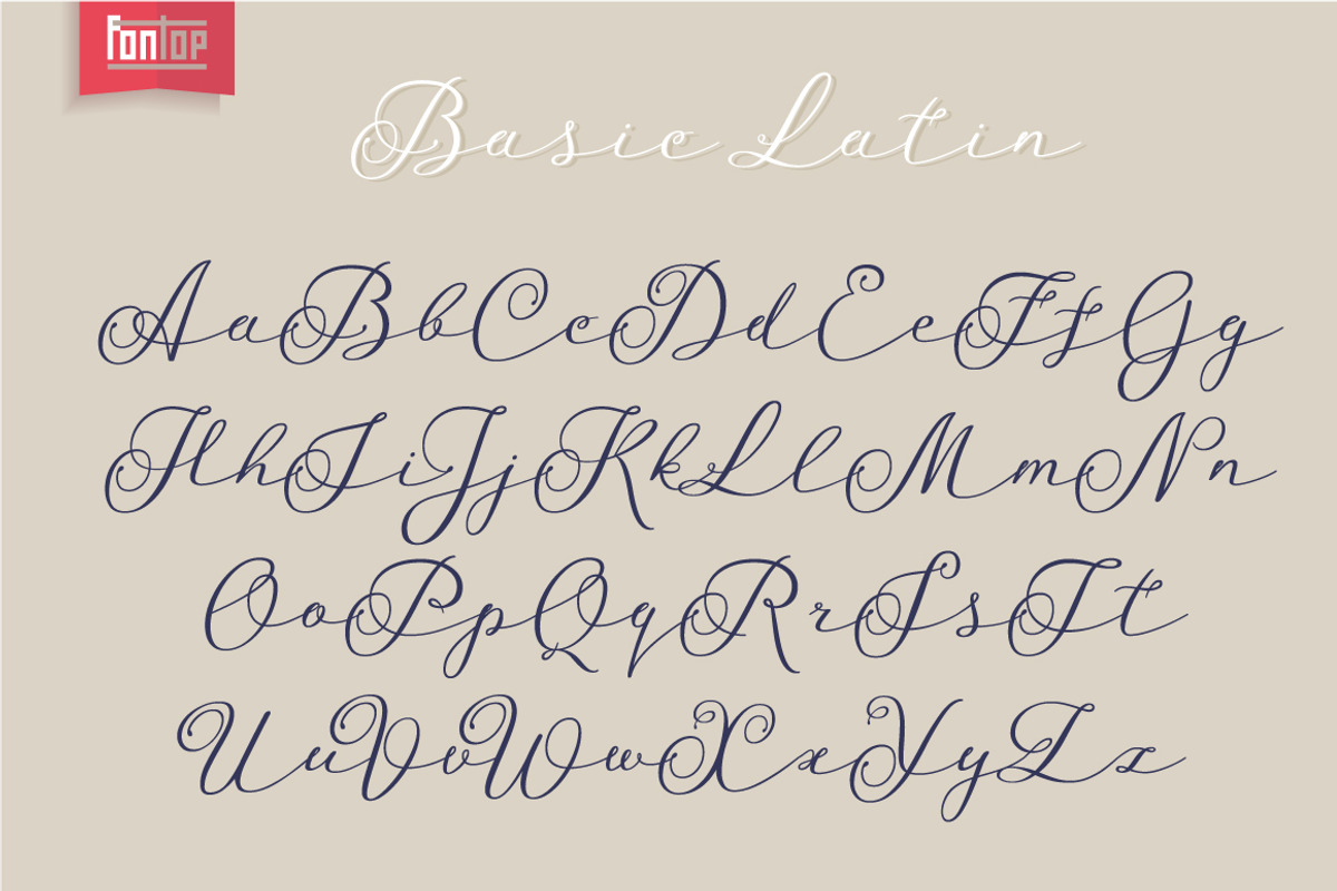 Presto Script, a Script Font by Fontop