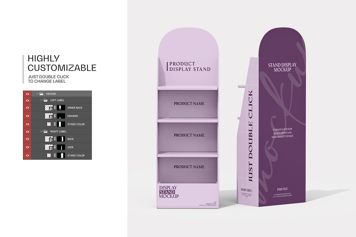 Promotion POS Display Rack Mockup, an Advertising Mockup by Ram Studio LLC