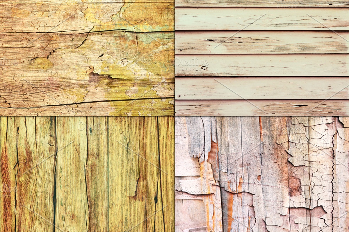10 OLD DISTRESSED WOOD BACKGROUNDS, a Texture Graphic by Area