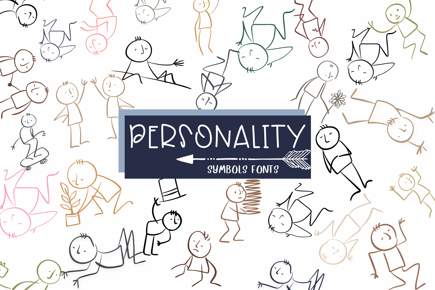 Personality| Symbols Fonts, a Symbol Font by Sirinart