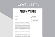 Resume Template Alison Parker, a Resume Template by buenofloresdesign